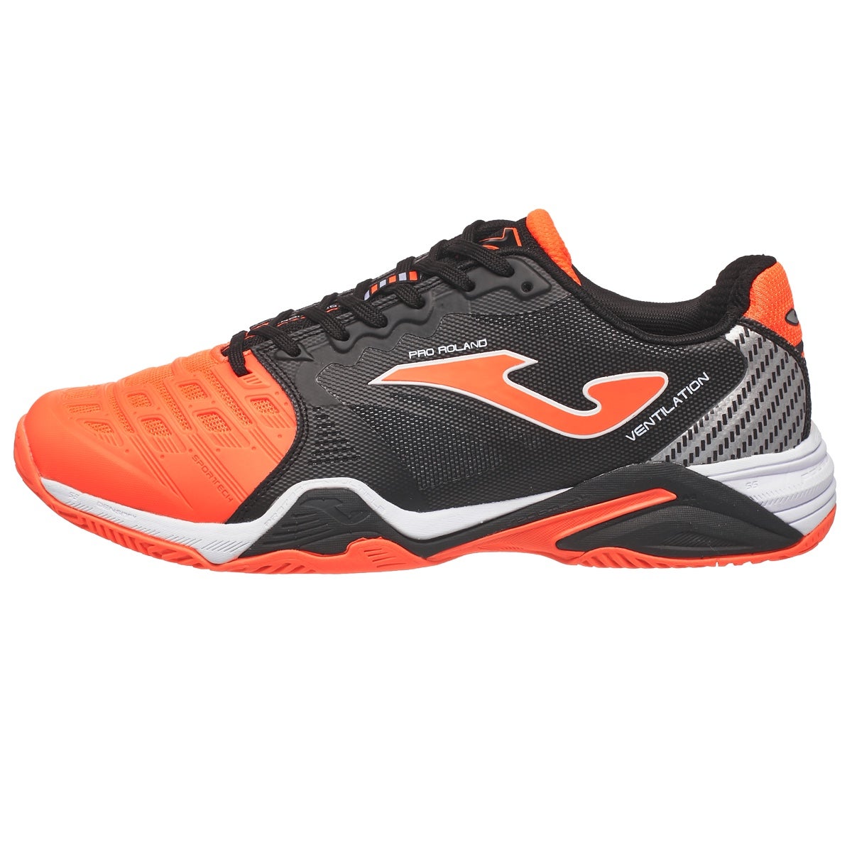 Joma Pro Roland All Court Orange/Black Men's Shoe 360° View