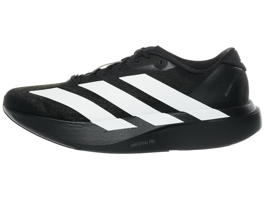 adidas adizero Evo SL Men's Shoes Black/White/Black | Tennis Warehouse ...