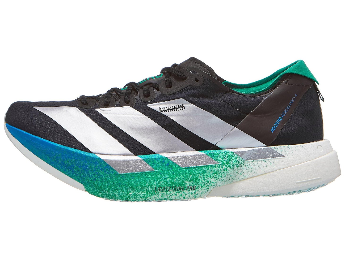 adidas adizero Adios Pro 4 Men Shoe Black/Silver/Green | Tennis ...