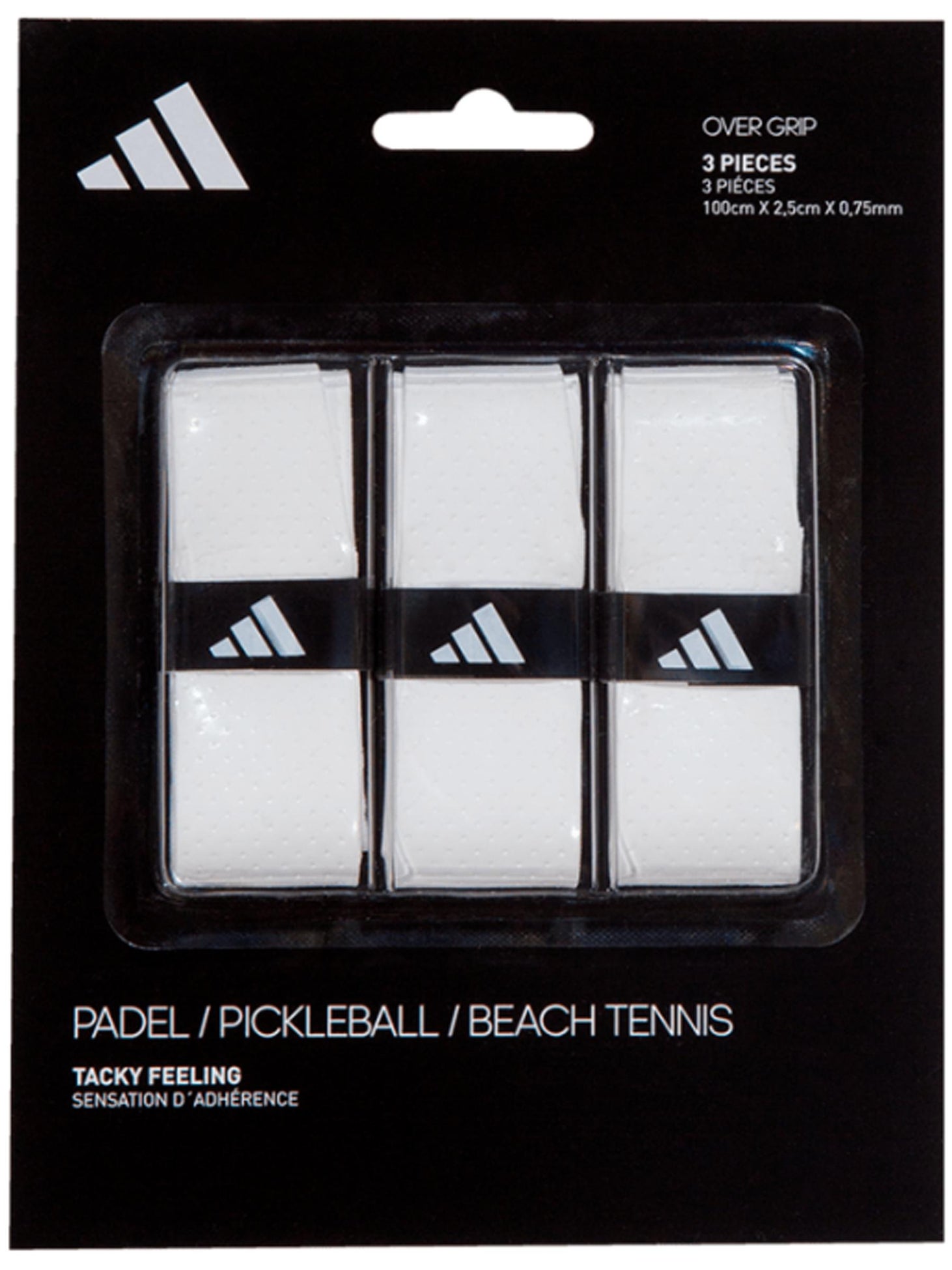 adidas Padel 3-Pack Overgrips White | Tennis Warehouse Europe