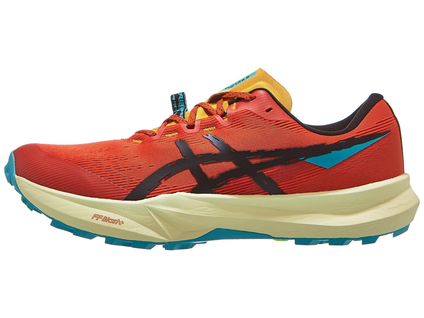 Zapatillas hombre ASICS Fuji Lite 6 Red Clay/Black | Tennis Warehouse ...