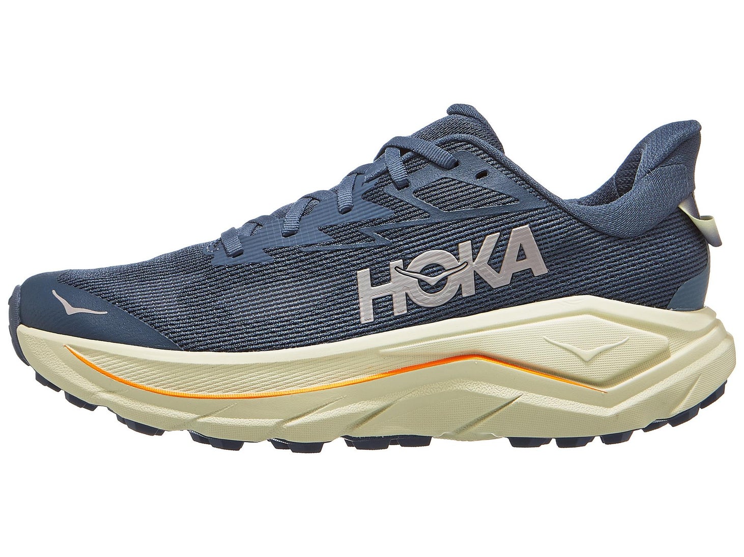 HOKA Challenger 8 Wide Men's Shoes Faded Navy/Grass | Tennis Warehouse ...