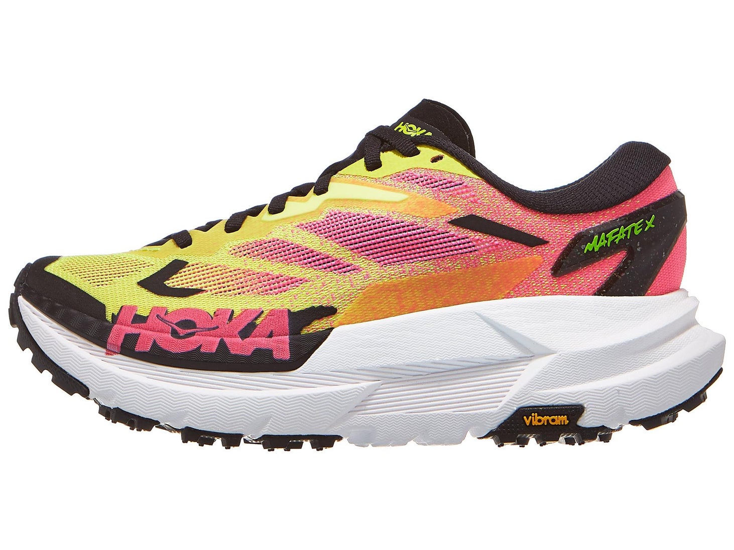 HOKA Mafate X Women's Shoes Neon Hoka Citrus/Neon Rose | Tennis ...