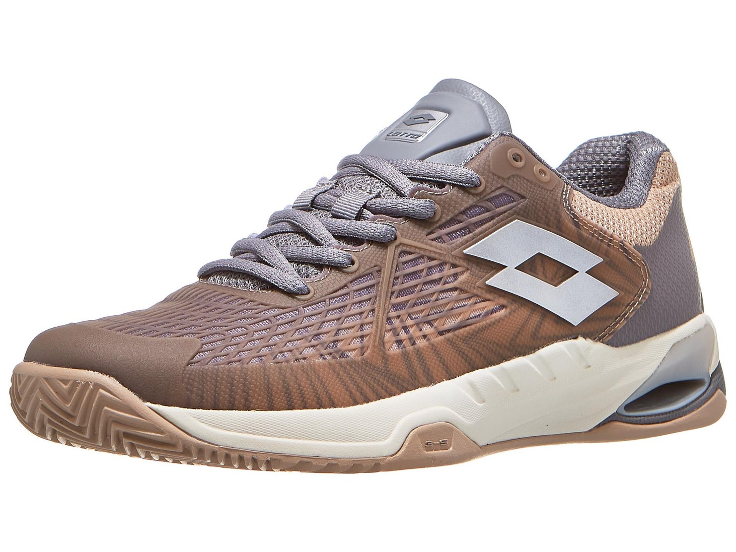 Lotto Mirage 100 II Clay Grey/Silver/Beige Men's Shoes | Tennis ...
