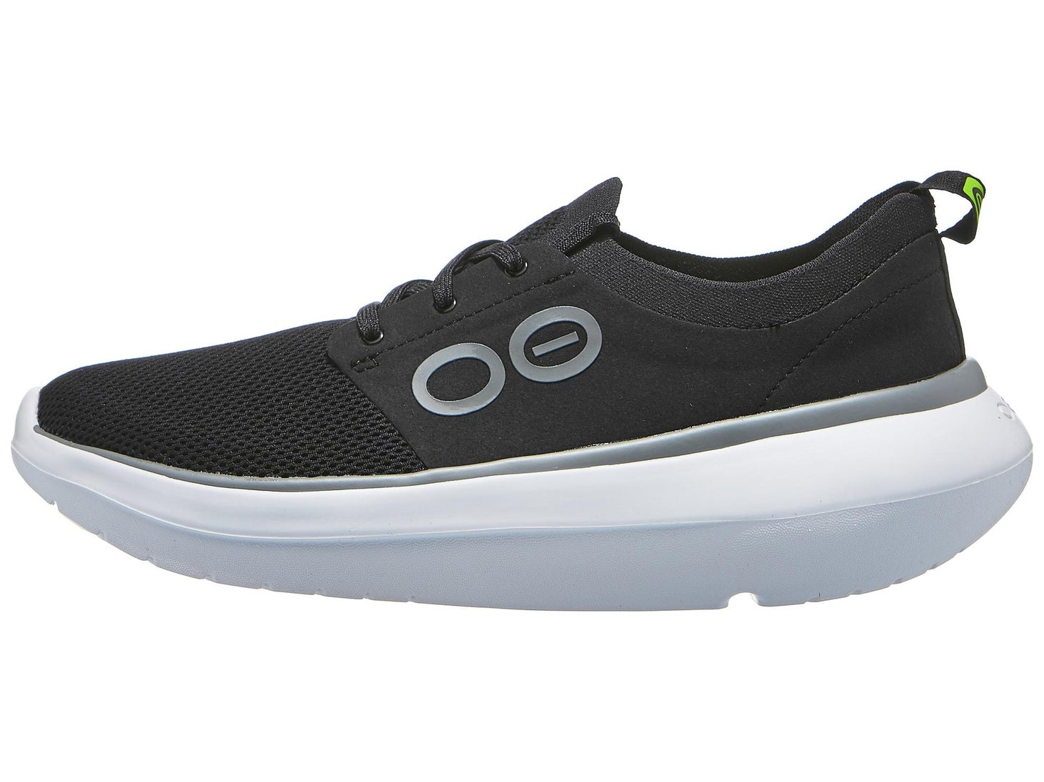 Oofos OOmy Stride Men's Recovery Shoes White/Black | Tennis Warehouse ...