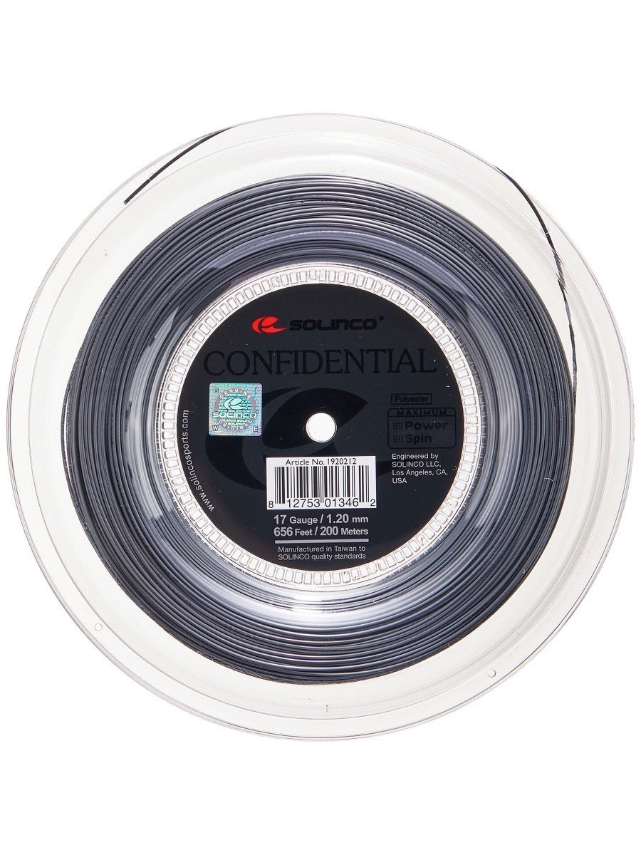 Solinco Confidential 1.20/17 String Reel | Tennis Warehouse Europe