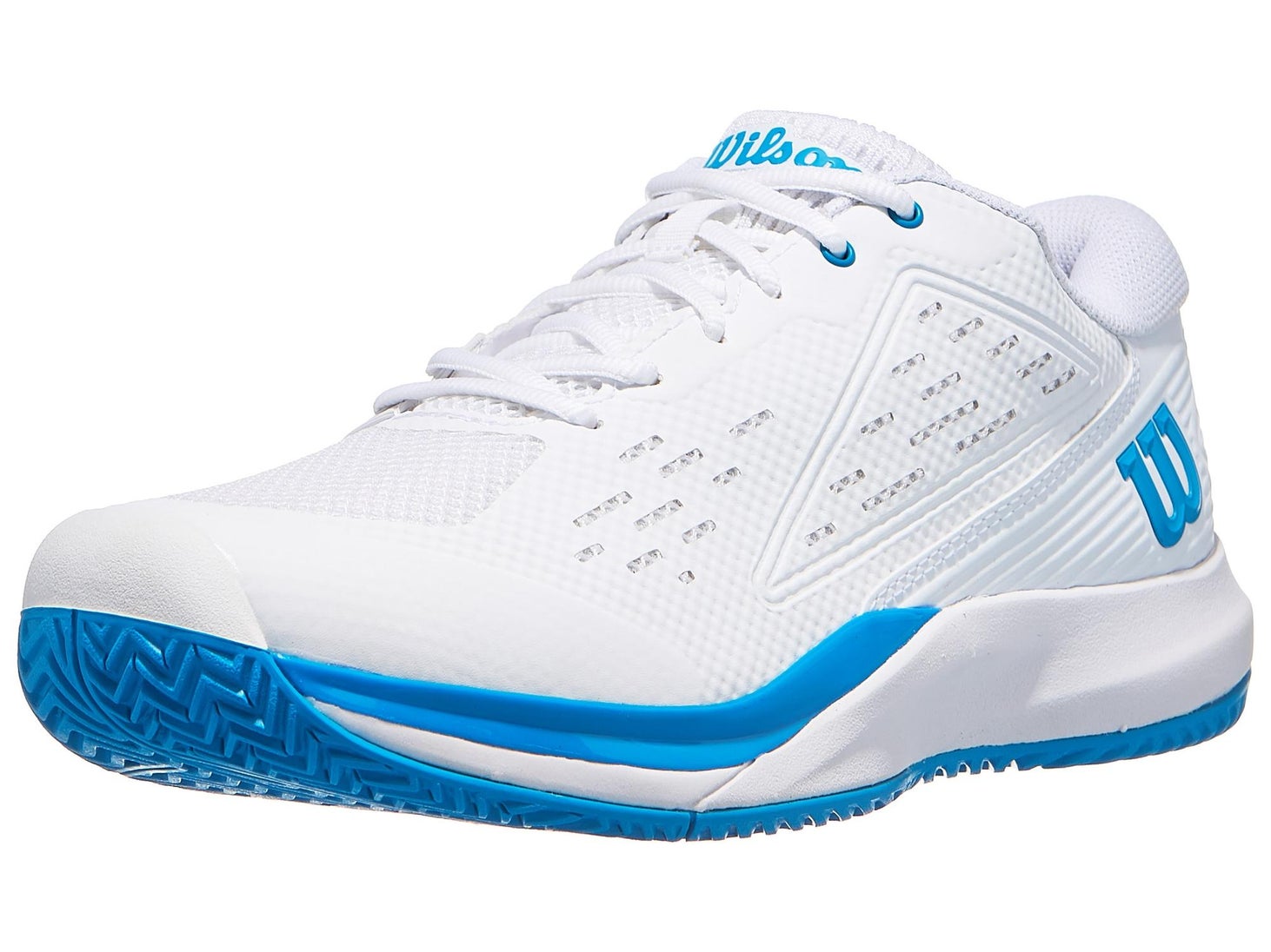 Scarpe Wilson Rush Pro Ace Bianco/Blu Atomic Uomo - TUTTE LE SUPERFICI ...
