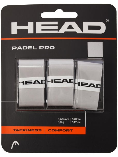 Head Padel Pro Overgrip 3 Pack Grey | Tennis Warehouse Europe