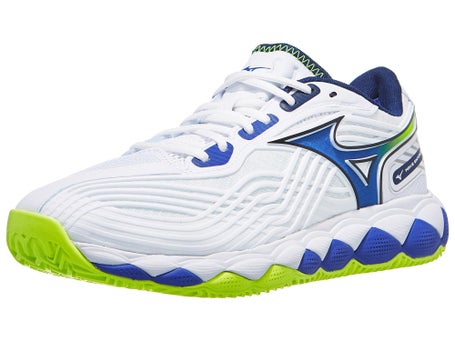 Mizuno Wave Enforce Tour 2 Clay White/Blue Men Shoes | Tennis Warehouse ...