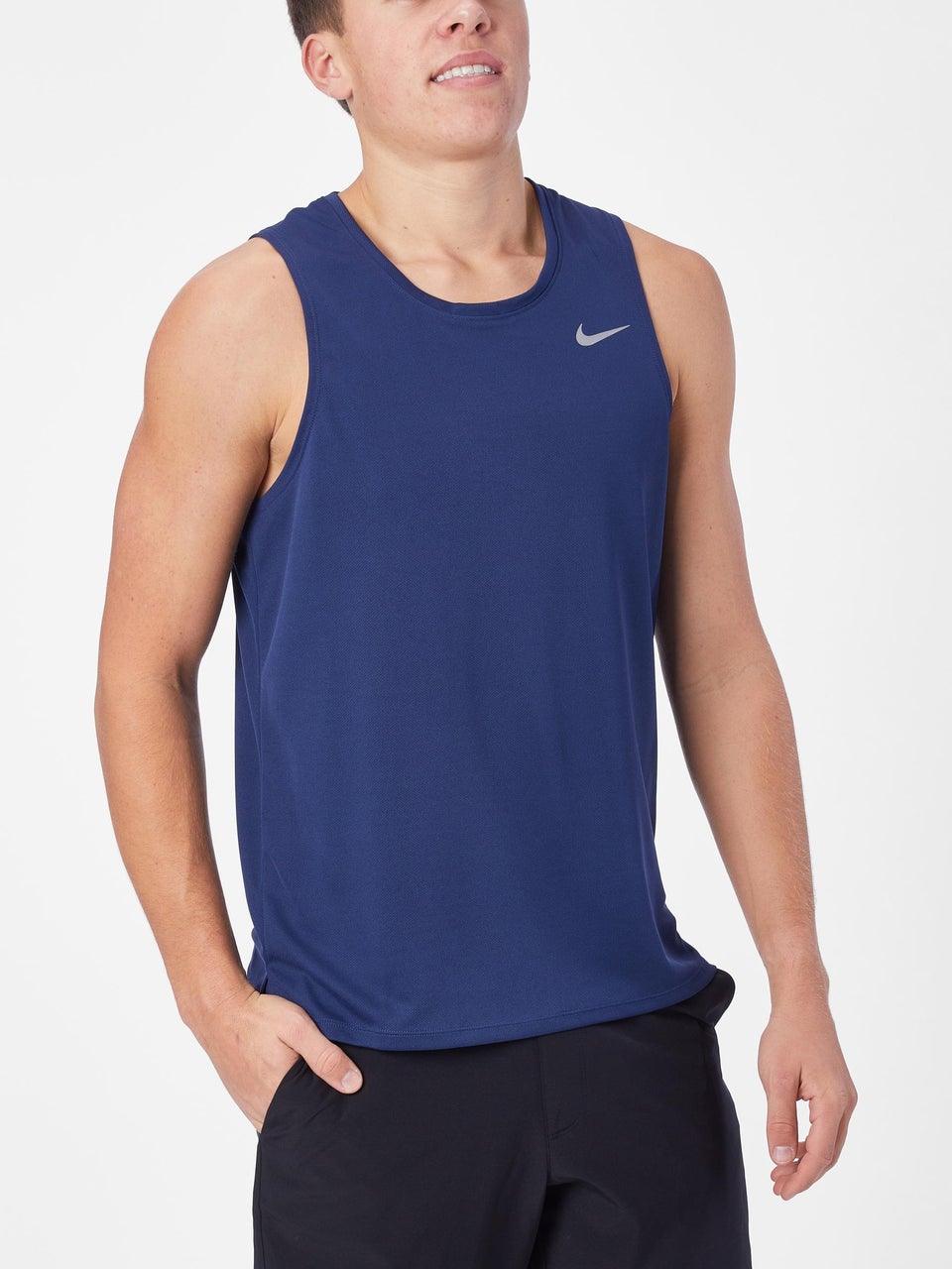 Nike Men's Basic Dri-Fit Miler Training Sleeveless Top | Tennis ...