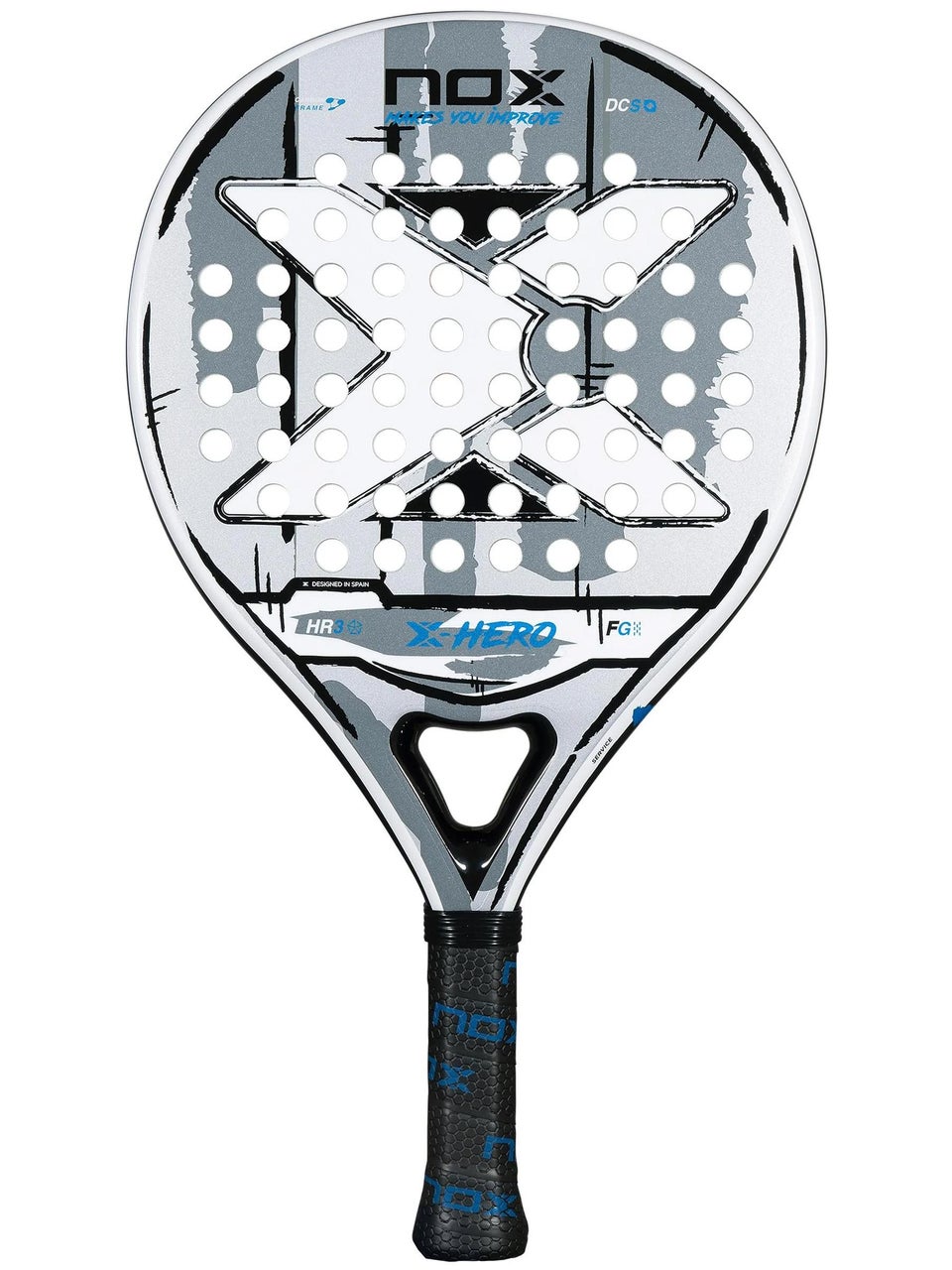 Nox X-Hero White Padel Racket | Tennis Warehouse Europe