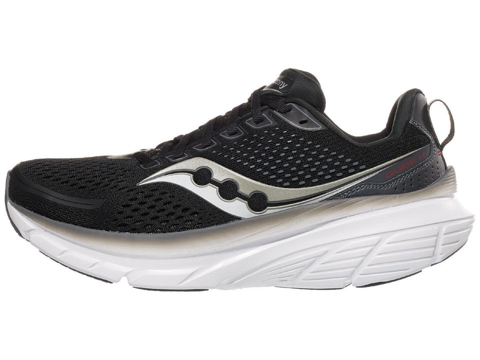 Saucony Guide 17 Men's Shoes Black/White | Tennis Warehouse Europe